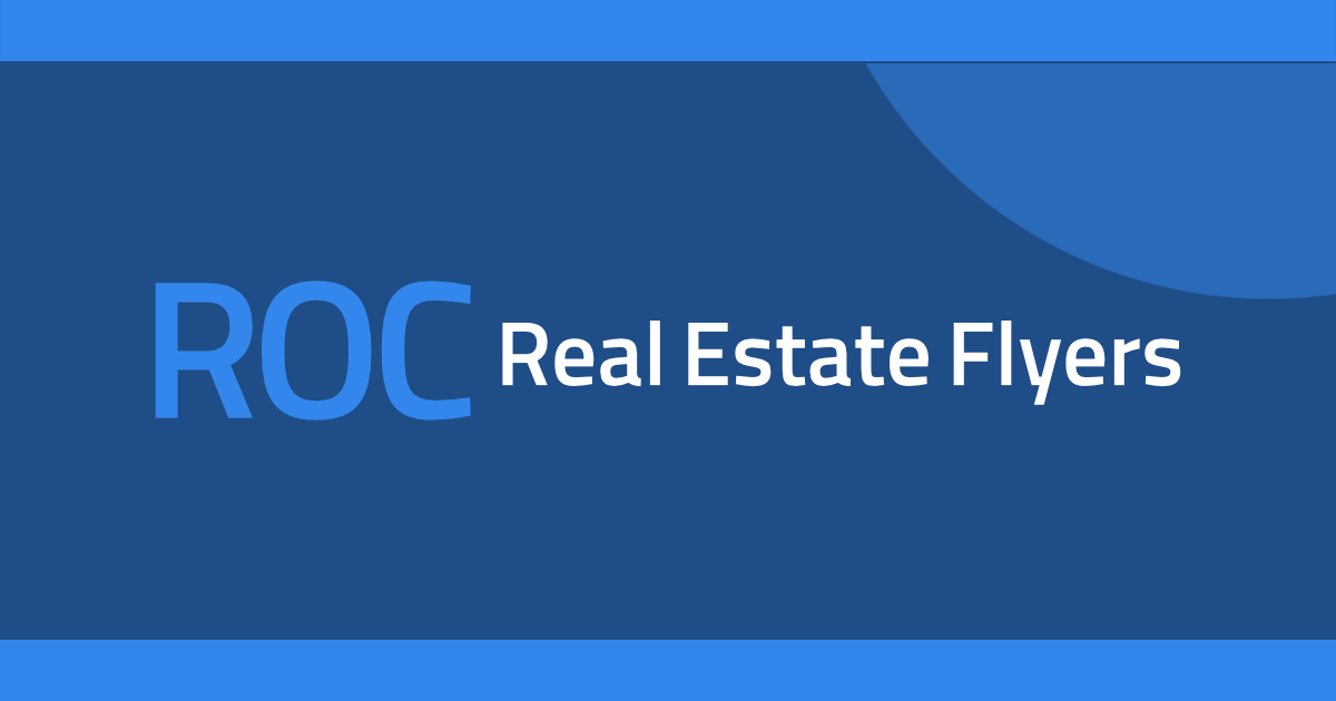 ROC Tracking Software | ROC Real Estate Flyers, distribution of your ...